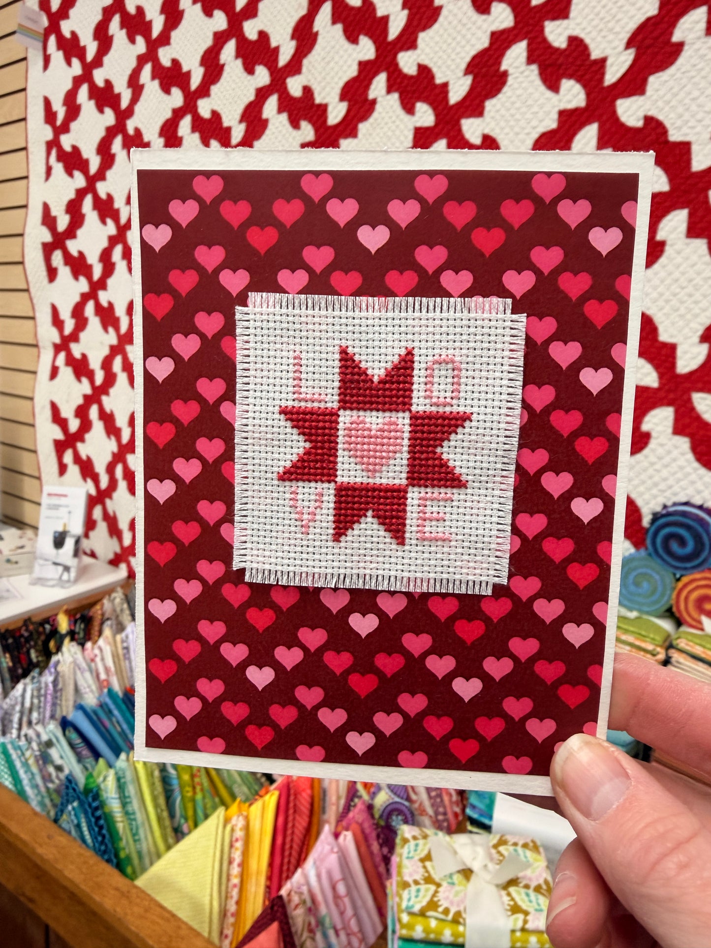 Valentine XOXO Beginner Cross Stitch Class with Jessica Moore – Cottonwood